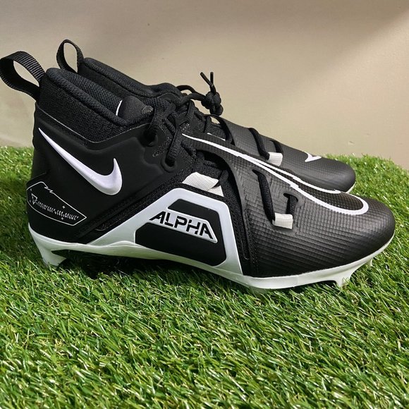 Nike | Shoes | Mens Nike Alpha Menace Pro 3 Mid Football Cleats Black ...